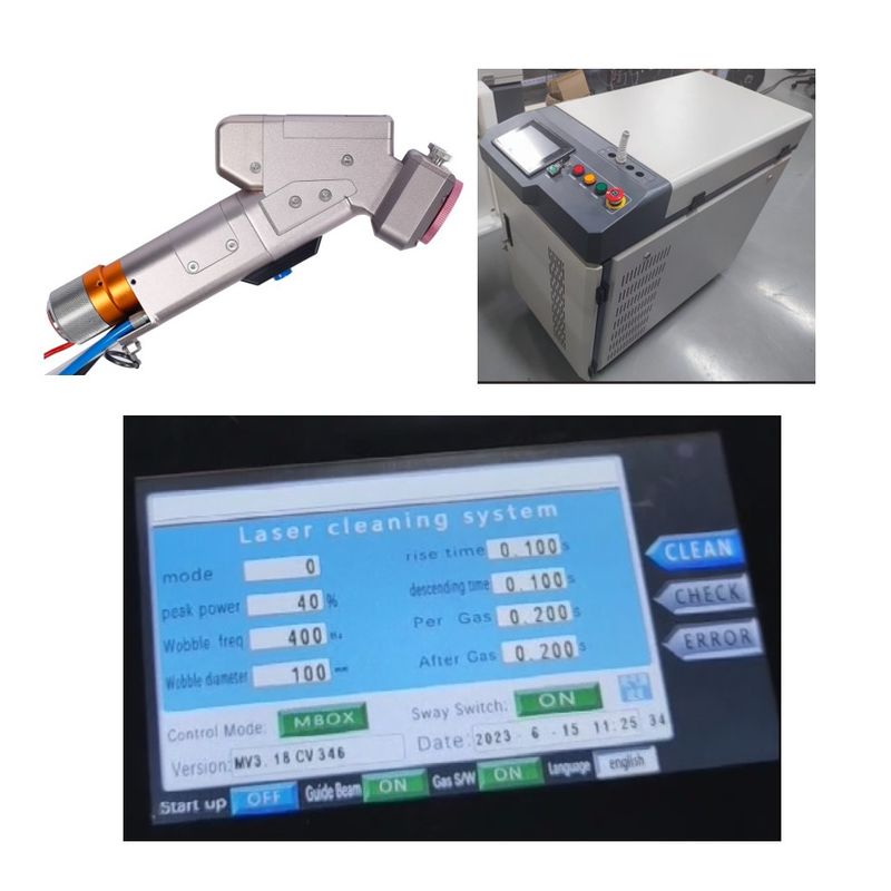 1500W Handheld Single Motor Laser Cleaning Machine with 0-300mm ...