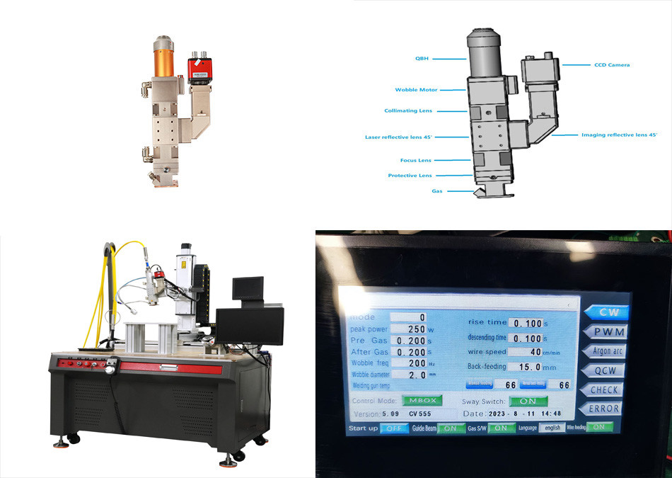 2000w 16000r/Min Wobble Laser Welding Head For Fiber Laser Welding Machine