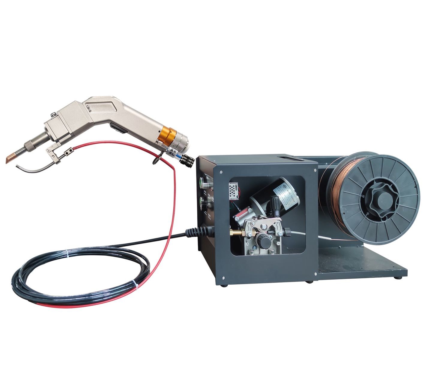 Industrial Fiber Laser Welding Head , Handheld Type Wobble Laser Welder