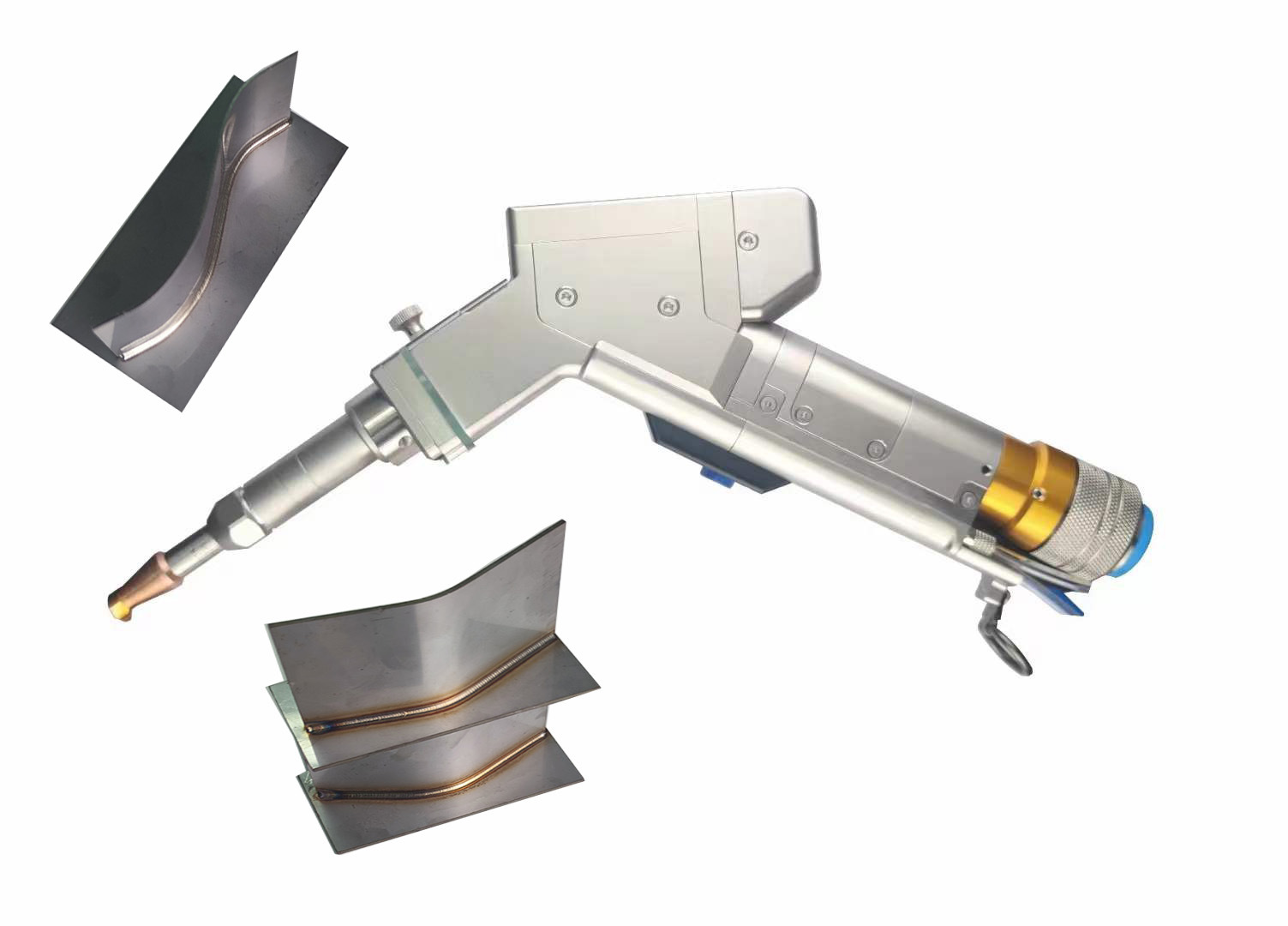 Customized 3000w Handheld Welding Head With Touch Screen Digital Control