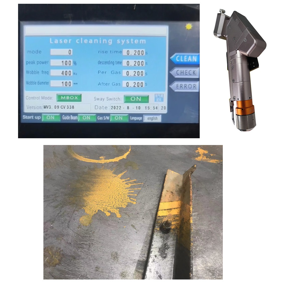 1500W Handheld Single Motor Cleaning Machine with Water Cooling Method