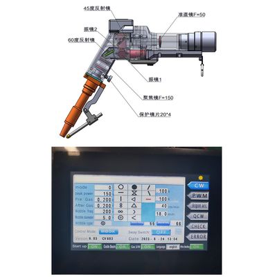 Handheld Double Wobble Laser Welding Head with Diverse Welding Beam ...